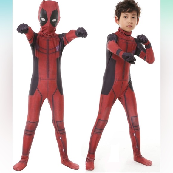 Costumes | Kids Small Deadpool Costume Nwot Comes With The Belt Holster ...